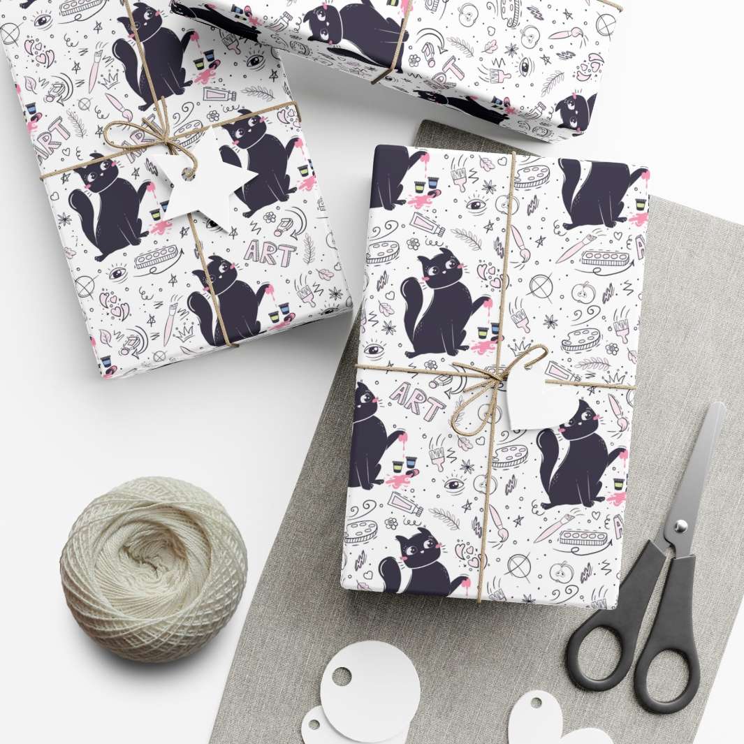 Art History Cat Gift Wrap - For Art and Cat Lovers – Happy Little Kitty